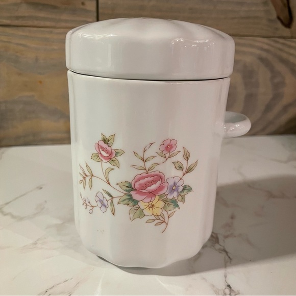 Kitchen | Ftda Porcelain Tea Caddy Floral Print | Poshmark